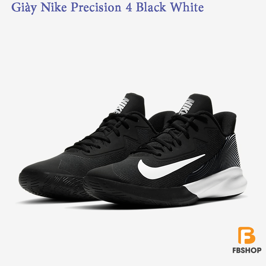 Giày Nike Precision 4 Black White | Bỏ Xa Mọi Đối Thủ Của Bạn